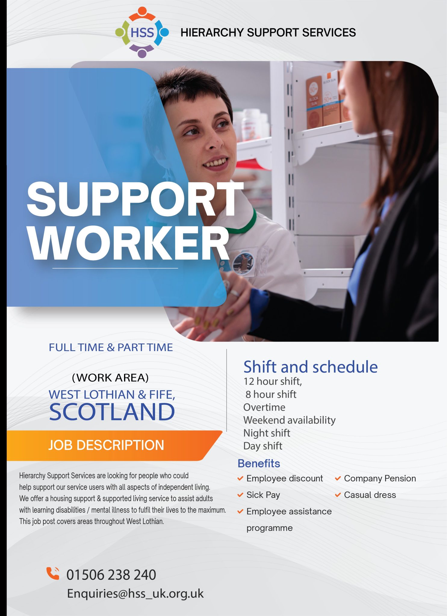 Support Worker Job Advertisement – Hierarchy Support Services
